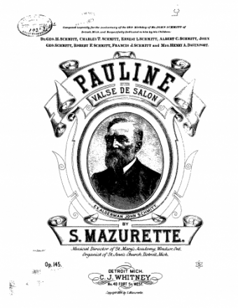 Mazurette - Pauline - Score Sheet Music