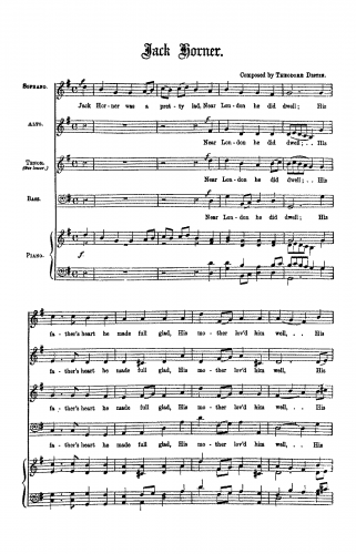 Distin - Jack Horner - Score Sheet Music